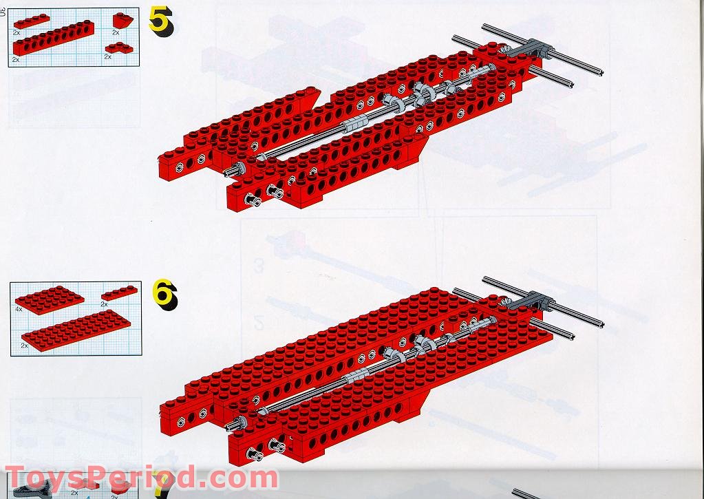 LEGO 8872 Forklift Transporter Instructions and Parts List