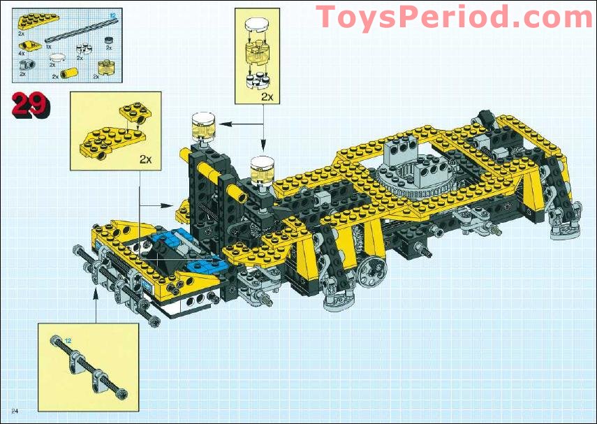 LEGO 8431 Pneumatic Crane Truck Instructions and Parts List