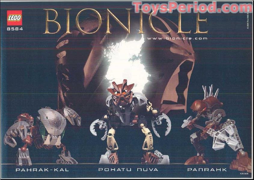 LEGO 8584-1 Hewkii Instructions and Parts List