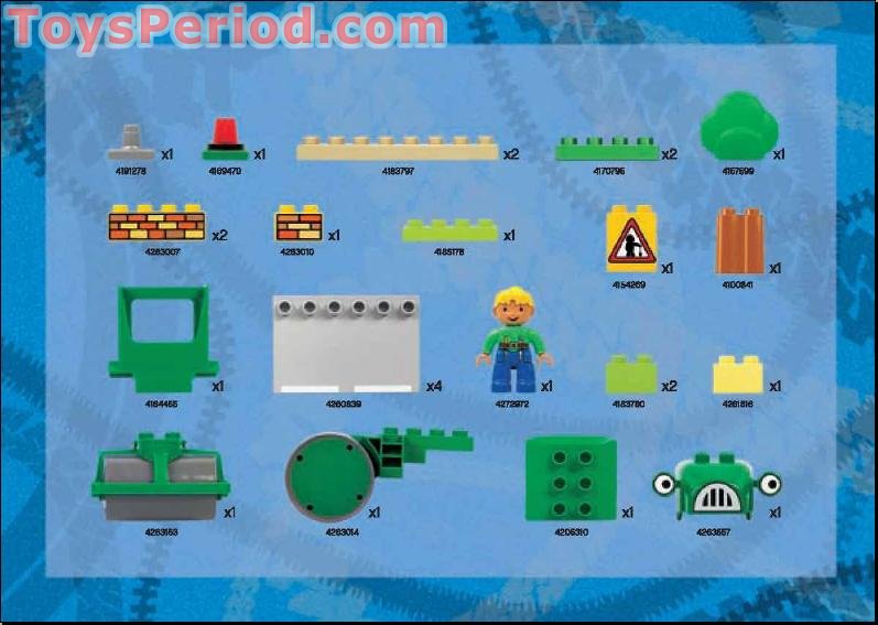 LEGO 3295 Roley's Road Set Instructions and Parts List