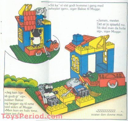 LEGO 3666 Service Station Instructions and Parts List