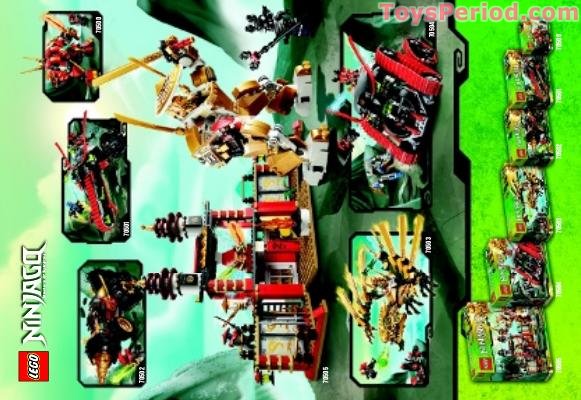 LEGO 70500 Kai's Fire Mech Instructions and Parts List