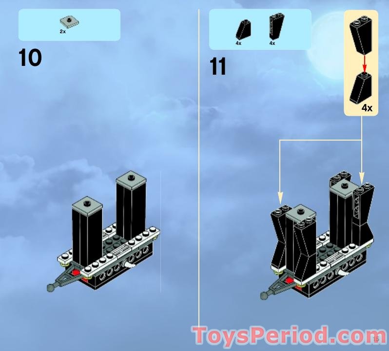 LEGO 9467 The Ghost Train Instructions and Parts List
