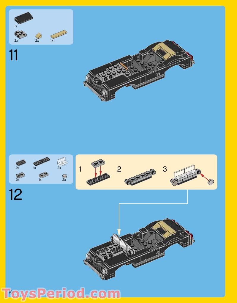 LEGO 10232 Palace Cinema Instructions and Parts List