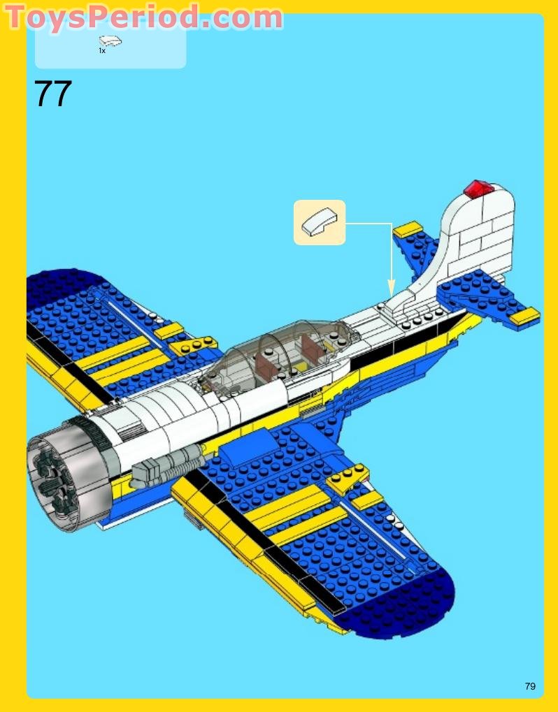 LEGO 31011 Aviation Adventures Instructions and Parts List