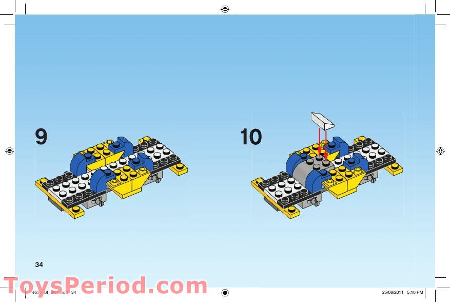 LEGO 4635 Fun with Vehicles Instructions and Parts List