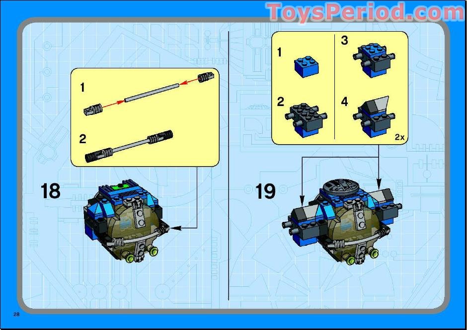 LEGO 10131 TIE Collection Instructions and Parts List