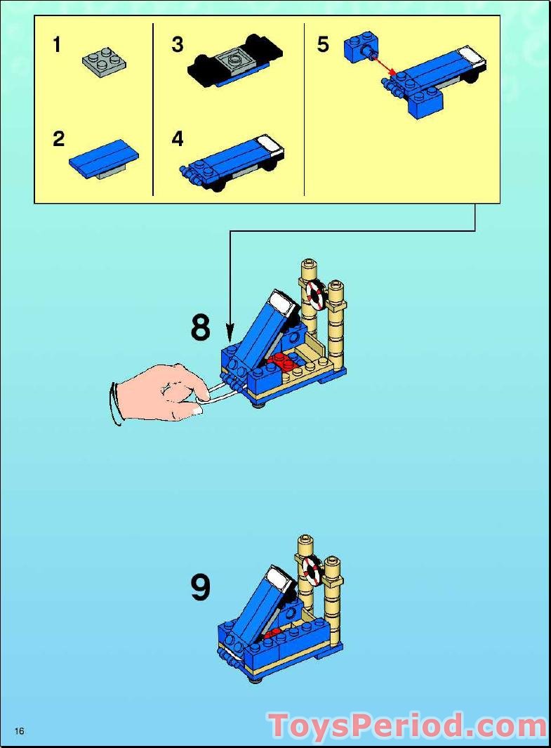 LEGO 3827 Adventures in Bikini Bottom Instructions and Parts List