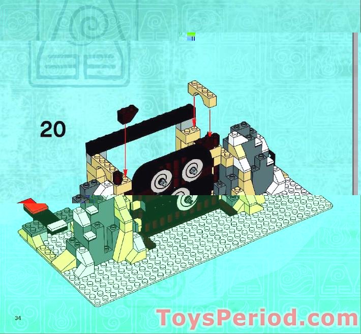 LEGO 3828 Air Temple Instructions and Parts List