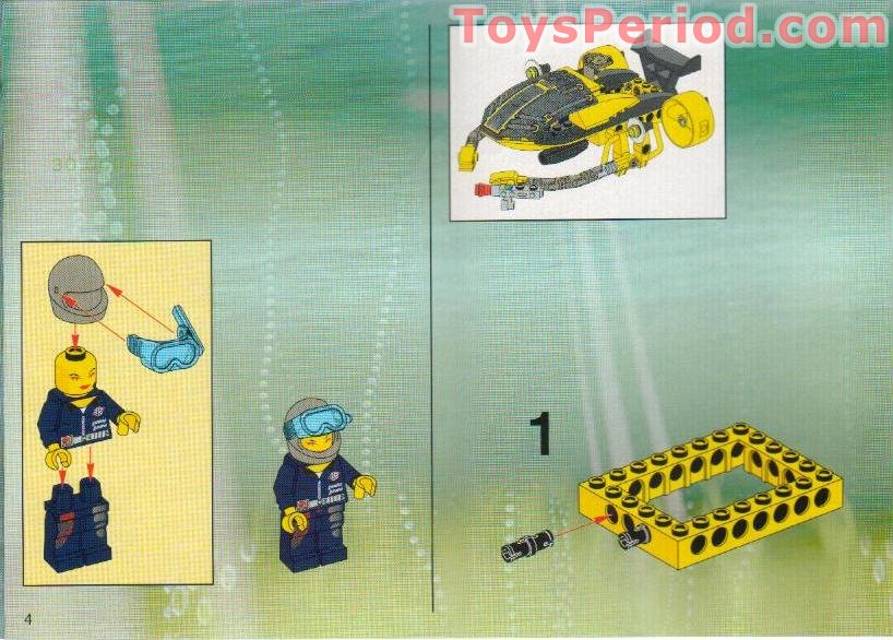 LEGO 4792 Alpha Team Navigator and Rov Instructions and Parts List