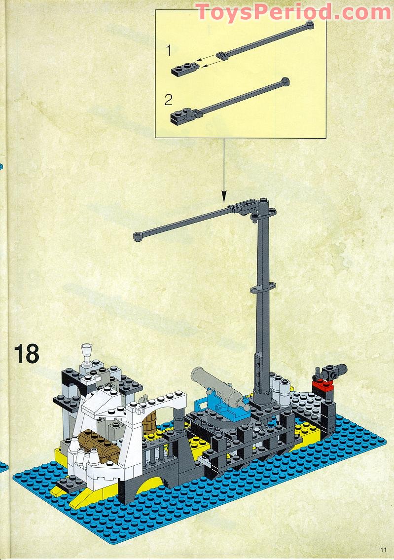 LEGO 6296 Shipwreck Island Instructions and Parts List