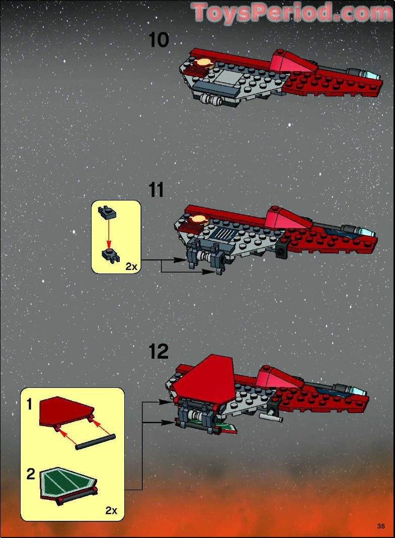 LEGO 7283 Ultimate Space Battle Instructions and Parts List