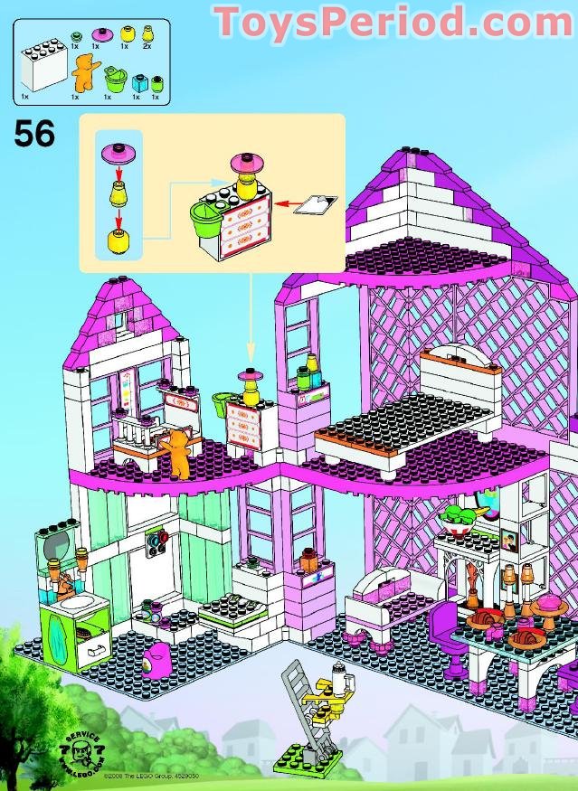 LEGO 7586 Sunshine Home Instructions and Parts List