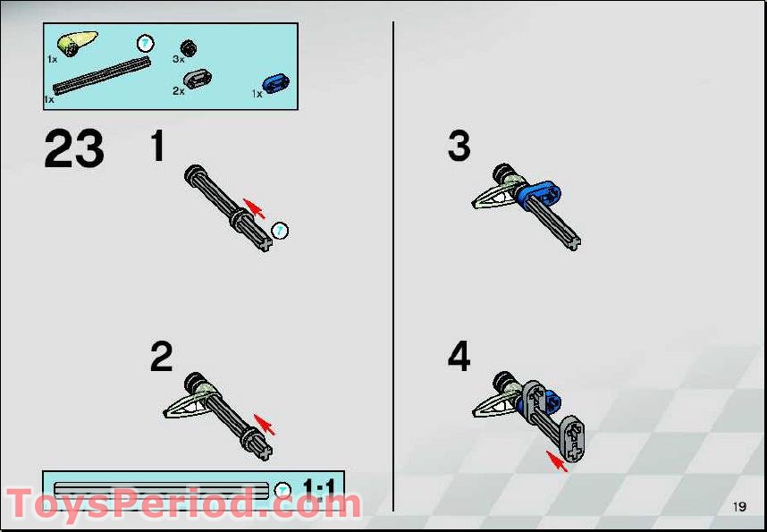 LEGO 8646 Speed Slammer Bike Instructions and Parts List