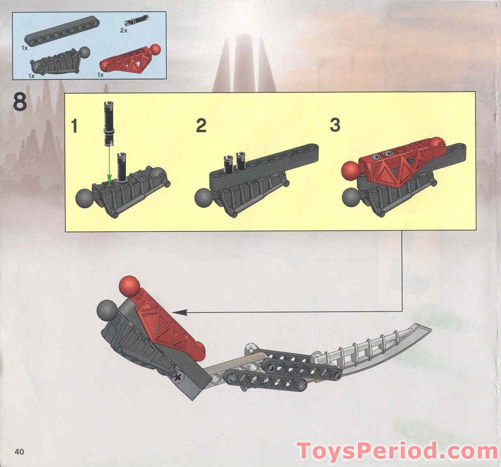 LEGO 8756 Sidorak Instructions and Parts List