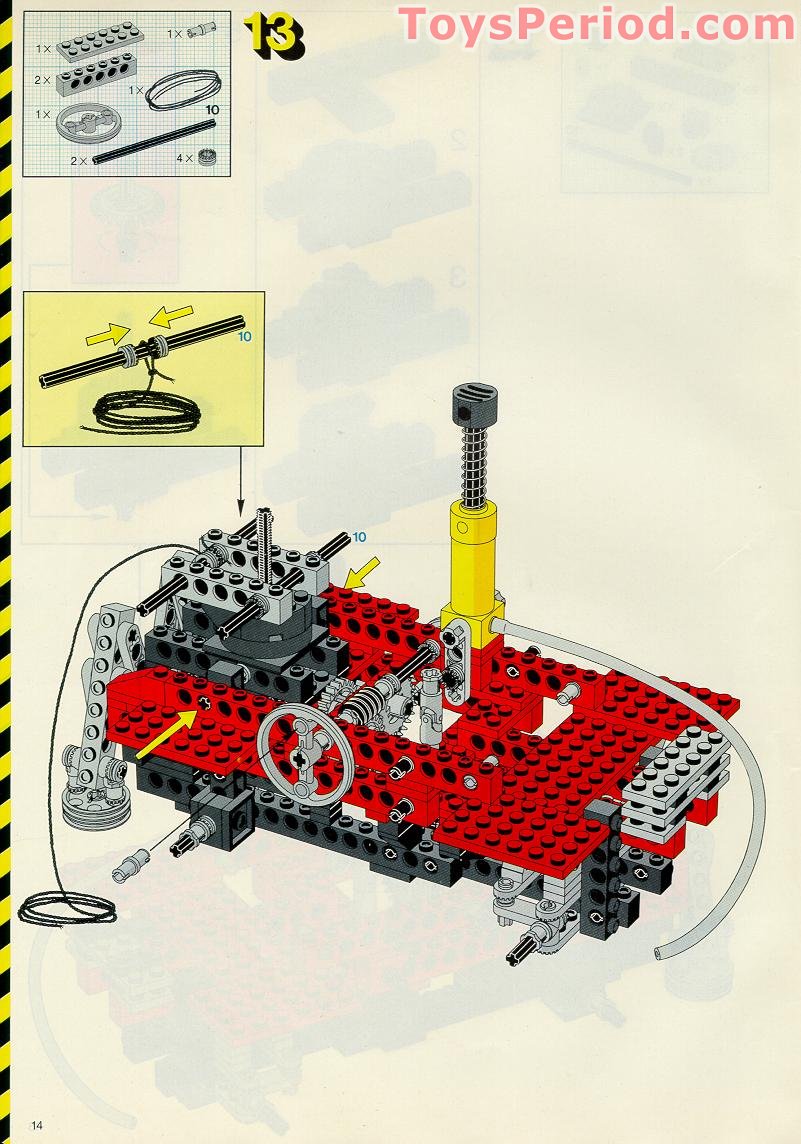 LEGO 8854 Power Crane Instructions and Parts List