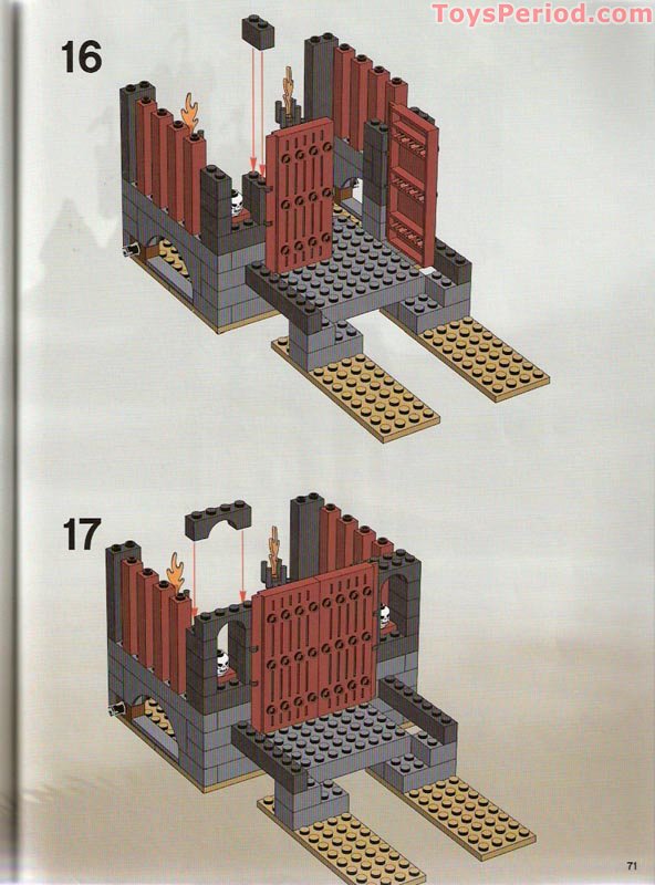 LEGO 8877 Vladek's Dark Fortress Instructions and Parts List