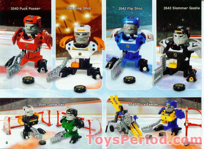 LEGO 3543 Slammer Goalie Instructions and Parts List