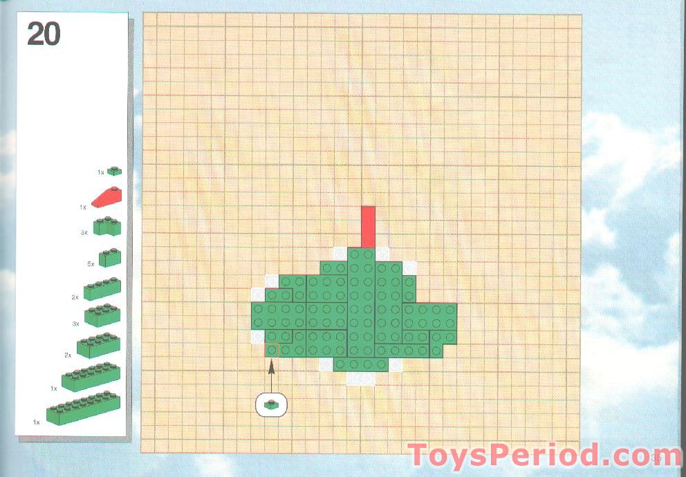 LEGO 3724 LEGO Dragon Instructions and Parts List