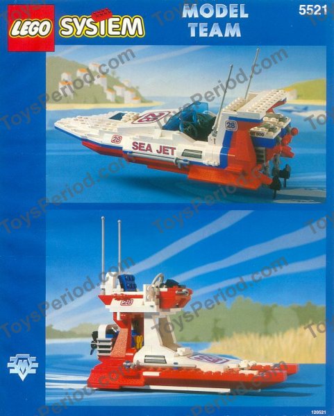 LEGO 5521 Sea Jet Instructions and Parts List