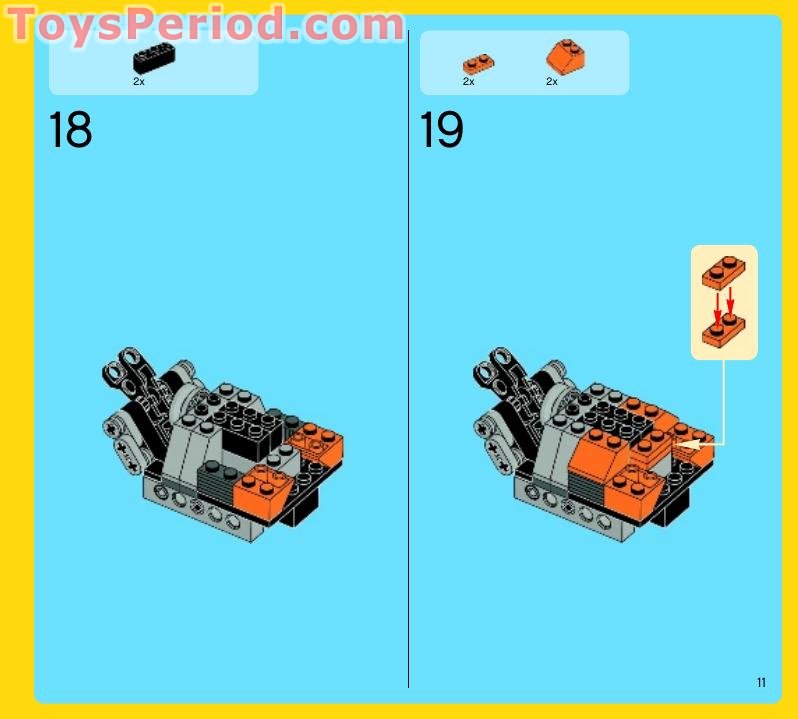 LEGO 7291 Street Rebel Instructions and Parts List