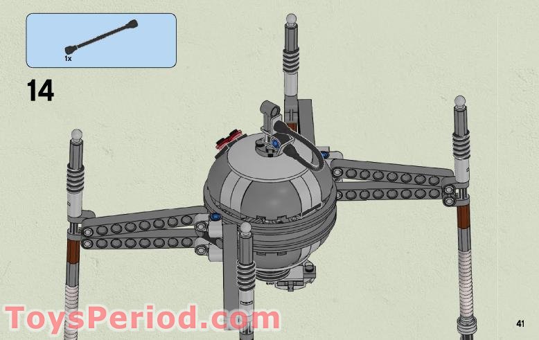 LEGO 75016 Homing Spider Droid Instructions and Parts List