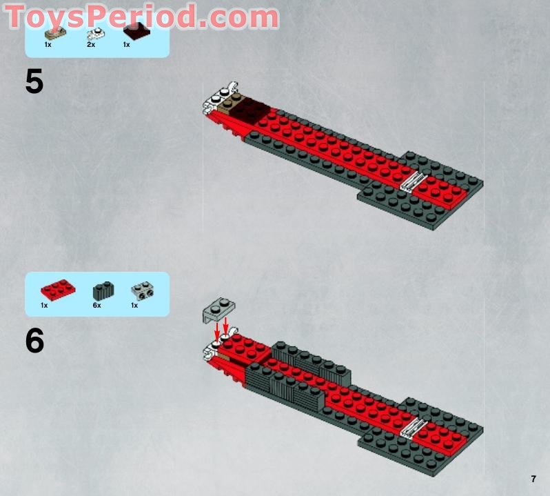 LEGO 9497 Republic Striker-class Starfighter Instructions and Parts List