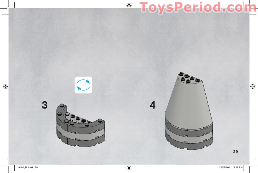 LEGO 9490 Droid Escape Instructions and Parts List