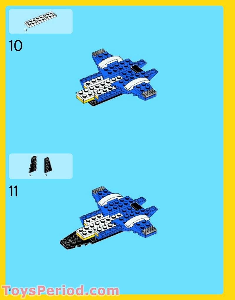 LEGO 31011 Aviation Adventures Instructions and Parts List