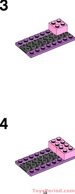 LEGO 4625 LEGO Pink Brick Box Instructions and Parts List