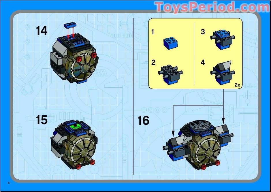 LEGO 10131 TIE Collection Instructions and Parts List