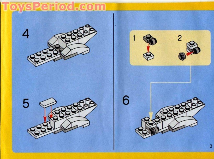 LEGO 4918 Mini Flyers Instructions and Parts List