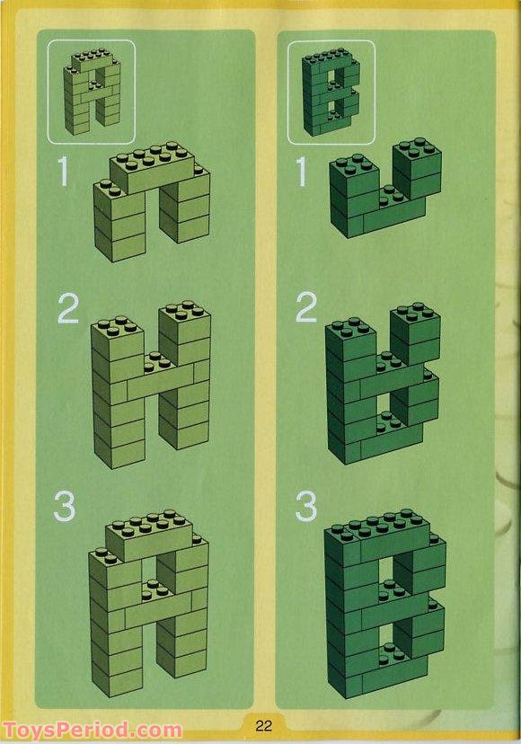 LEGO 4496-1 Fun with Building Tub Instructions and Parts List
