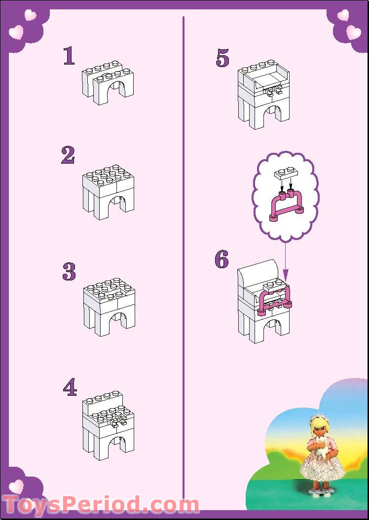 LEGO 5895 Belville Family Villa Instructions and Parts List