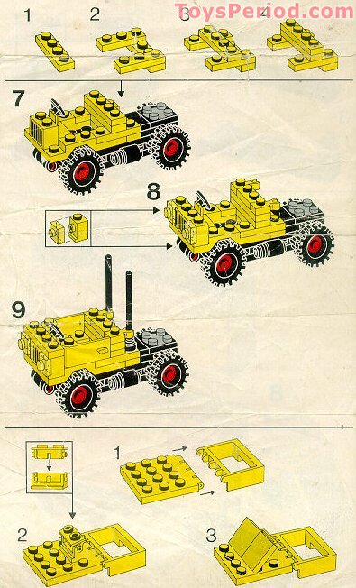 LEGO 6692 Tractor Trailer Instructions and Parts List