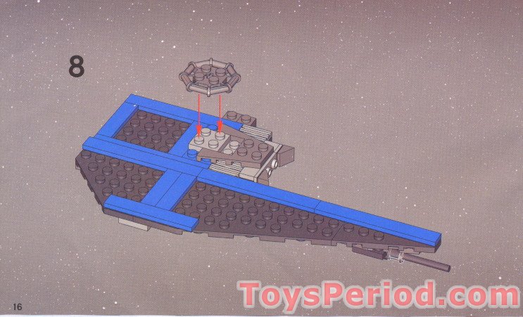 LEGO 6206 TIE Interceptor Instructions and Parts List