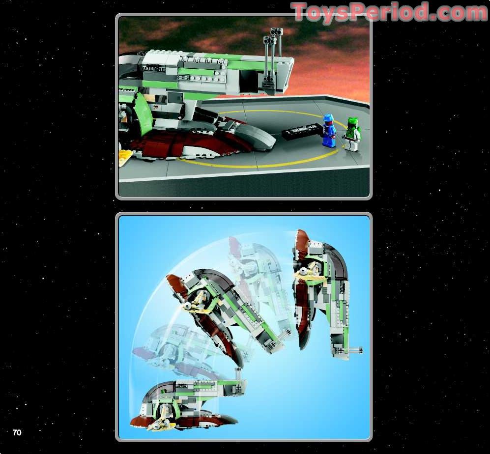 LEGO 6209 Slave I Instructions and Parts List