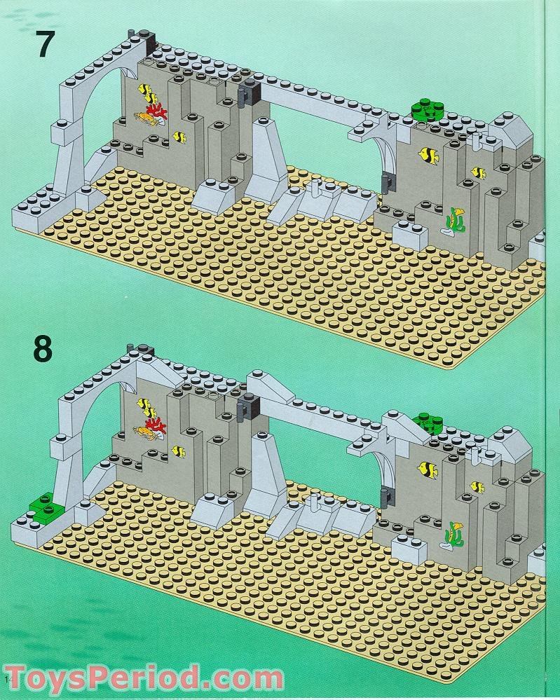LEGO 6558 Shark Cage Cove Instructions and Parts List
