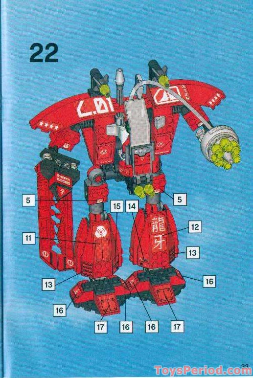 LEGO 7701 Grand Titan Instructions and Parts List