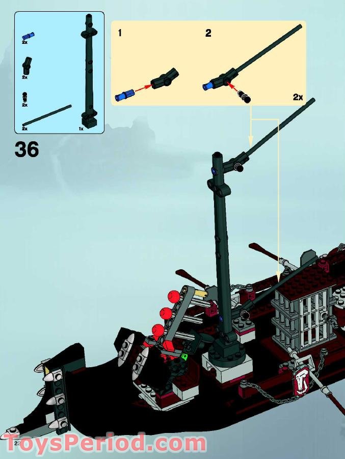 LEGO 7048 Troll Warship Instructions and Parts List