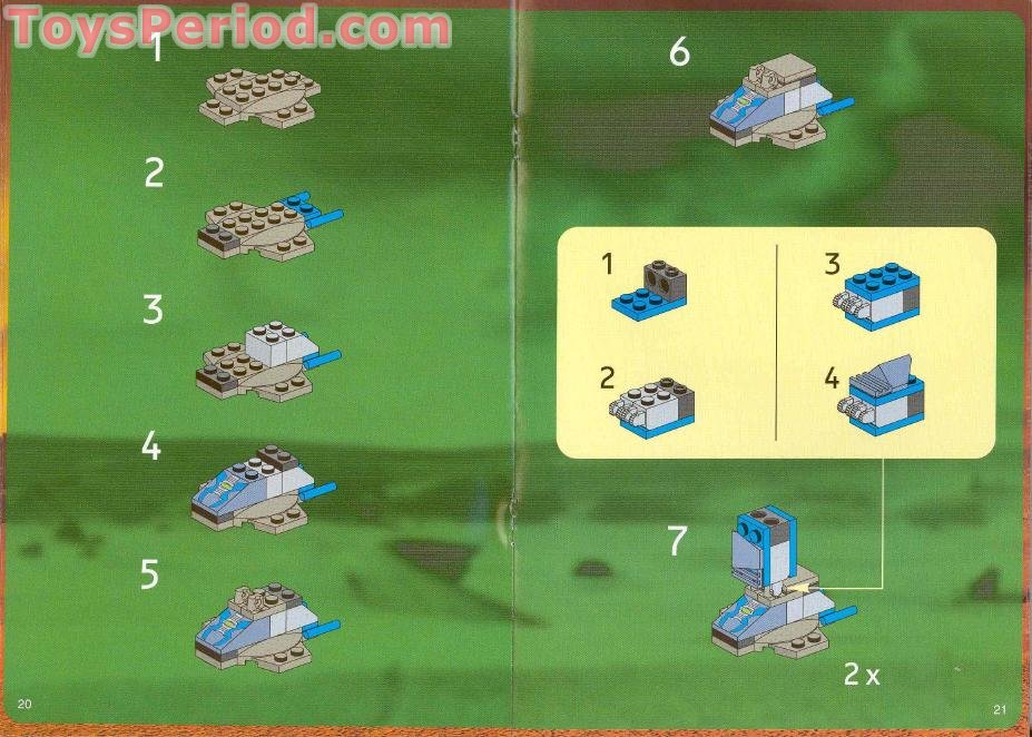 LEGO 7313 Red Planet Protector Instructions and Parts List