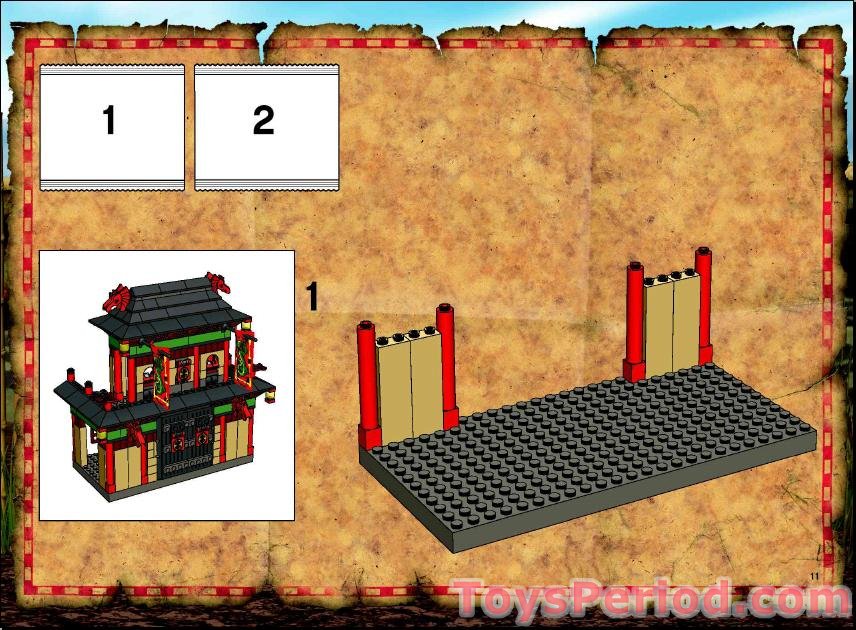 LEGO 7419 Dragon Fortress Instructions and Parts List