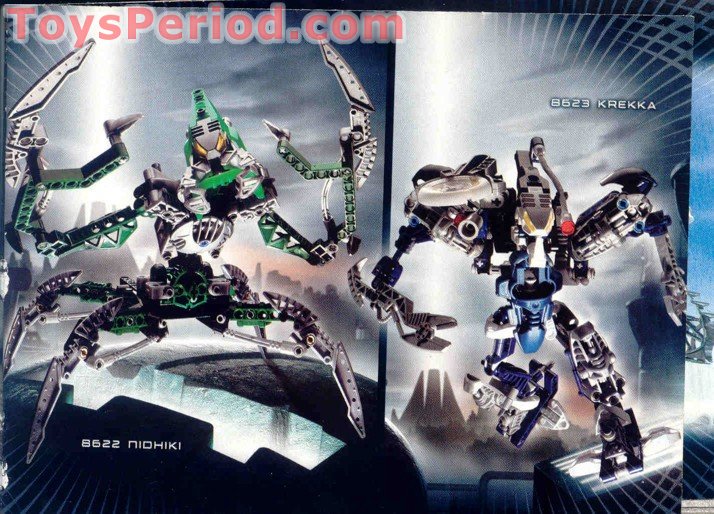 LEGO 8614-1 Vahki Nuurakh Instructions and Parts List