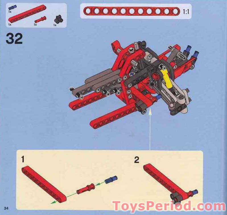 LEGO 8272 Snowmobile Instructions and Parts List