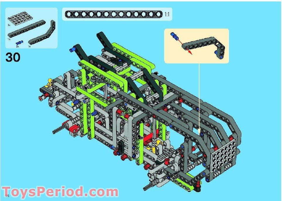 LEGO 8274 Combine Harvester Instructions and Parts List
