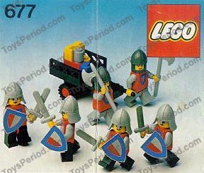 LEGO 677 Knight's Procession Instructions and Parts List