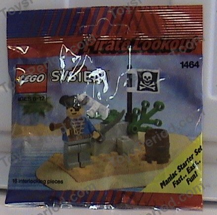 LEGO 1464 Pirate Lookout Instructions and Parts List