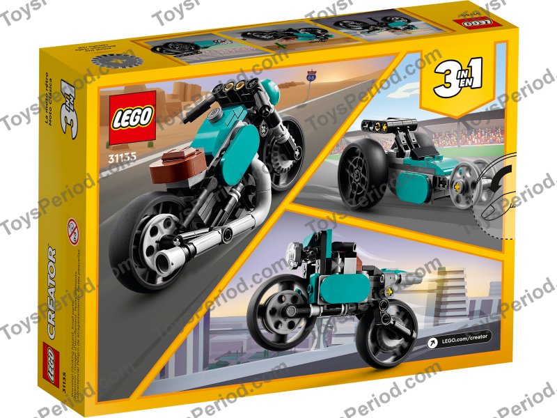 LEGO 31135 Vintage Motorcycle Set Parts List