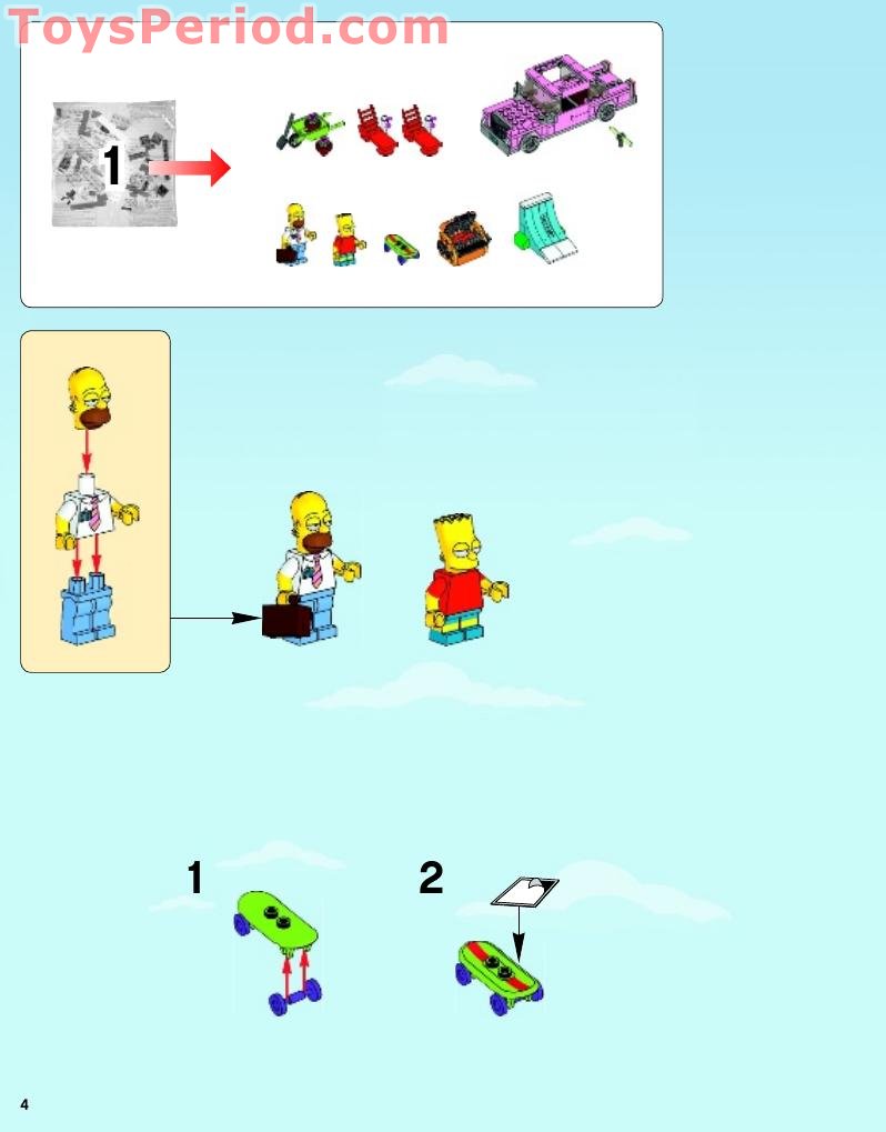 LEGO 71006 The Simpsons House Instructions and Parts List