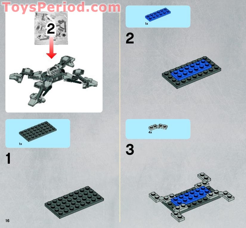 LEGO 7869 Battle for Geonosis Instructions and Parts List